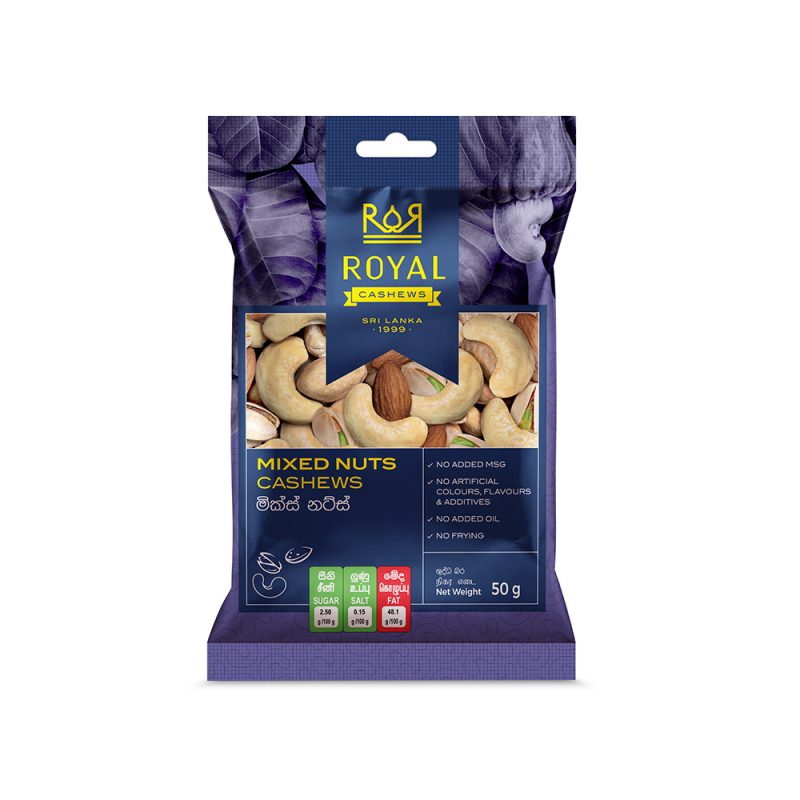 50g Mixed Nuts Pack - Royal Cashews